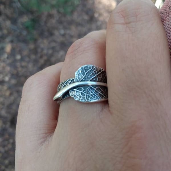 Sage Leaf Ring...engagement Ring Wedding Band Promise Ring, Unisex - Etsy