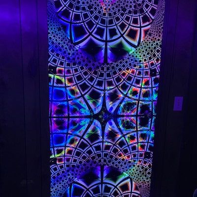 Infinity UV Psychedelic Trippy Fractal Tapestry - Etsy