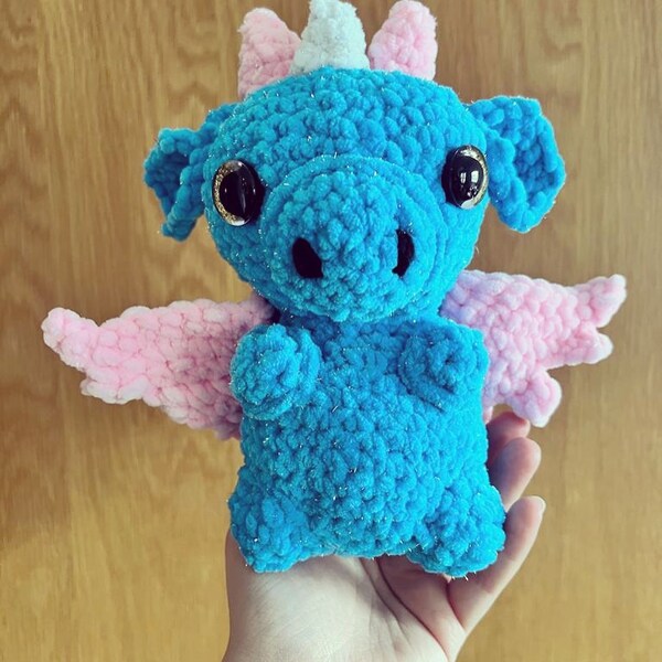 Kawaii Dragon | Mythical Creature | Beginner Crochet Amigurumi Pattern ...