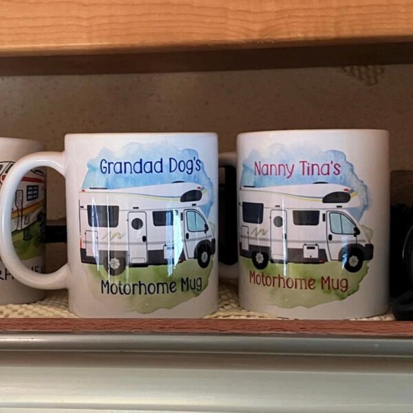 Personalised Static Caravan Mugs - Gifts for Caravan Owners - Choose ...
