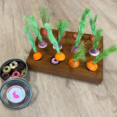 24 donut Rabbit Treats With Organic Fruit & Veggie - Etsy