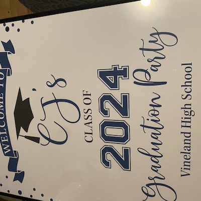 Graduation Class of 2024 Sign, Graduation Party Sign, Grad Table Sign ...