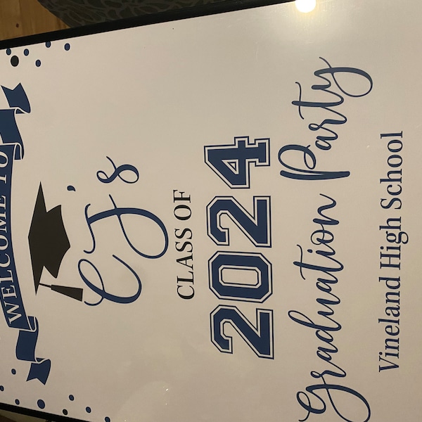 Graduation Party Welcome Sign Template, Editable Graduation Welcome ...