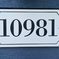 3.5 Inch Art Deco Narrow Modern House Numbers Letters - Etsy