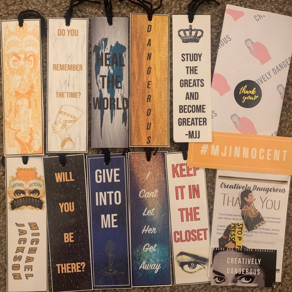 Michael Jackson Dangerous Album Inspired Bookmarks - Etsy