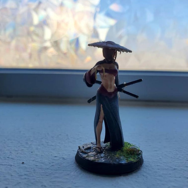 Samurai Female Geisha | Premium 3D Printed Fantasy Tabletop Miniatures ...