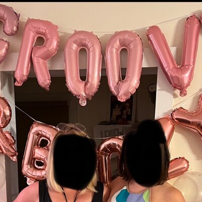 Groovy & Boozy Balloon Banner Dazed and Engaged Bachelorette Boozed and ...