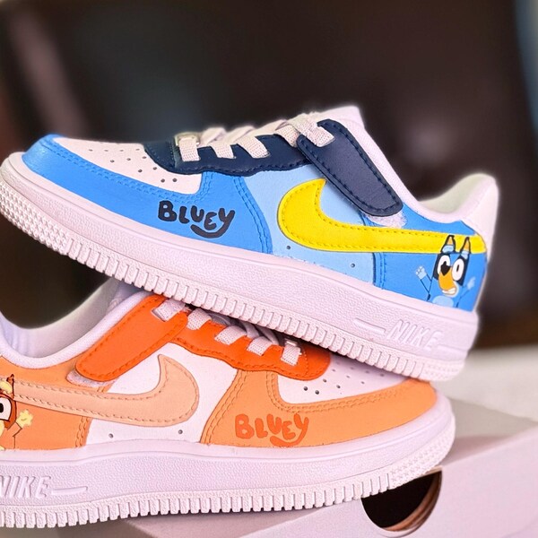 Sesame Street Elmo Cookie Monster Inspired Air Force 1 Trainers ...