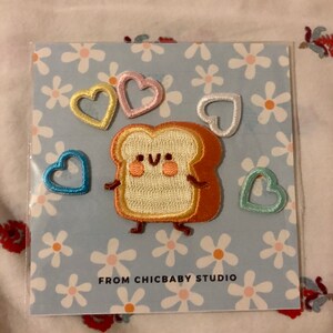 Bread Patch, Cute Patches, Self Adhesive Patch,iron on Patch, Diy ...