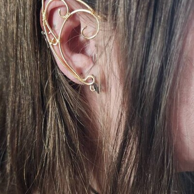 Ear Cuffs Gold Elf Ear Cuff Set Cosplay Ear Cuff Renfaire Fairy Costume ...