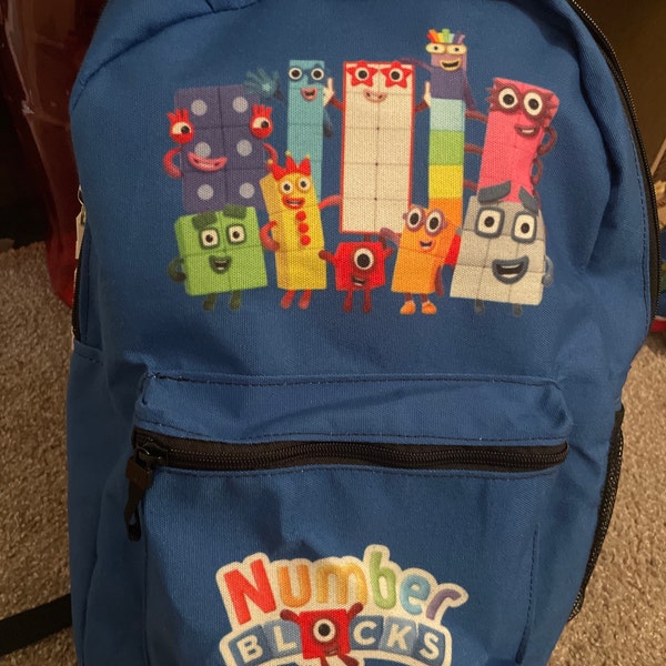 Numberblocks School Backpack (8 Color Options!) - Etsy UK