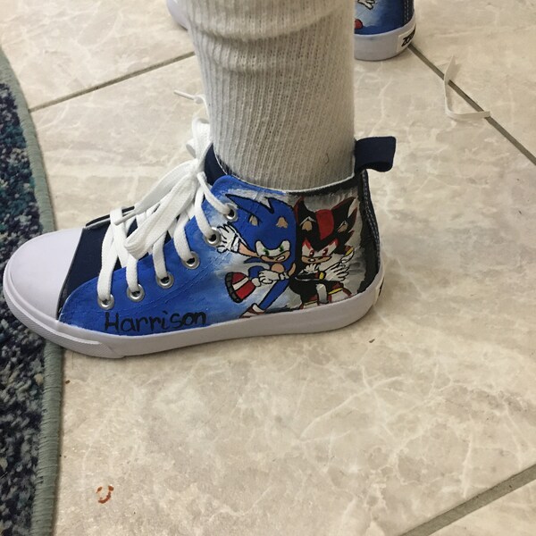Sonic High Top Shoes - Etsy