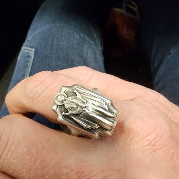 Virgin Mary Ring | Religious Jewelry | Mary Ring in Gold Filled and ...