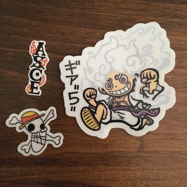 Pirate Anime Gear Sticker, Anime Merch, Jolly Roger Pirate ,anime ...