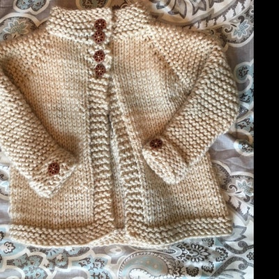 KNITTING Pattern-the Brink Sweater 2, 3/4, 5/6, 7/8, 9/10, 11/12, S, M ...