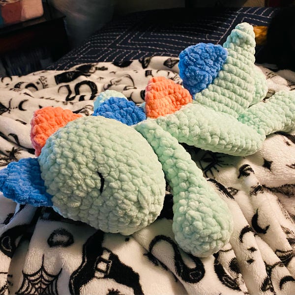Sleepy Snuggle-saurus Rag Doll Crochet PATTERN / Rag Doll Pattern ...