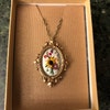Tiny Charm- Hand Embroidered Necklace, Miniature - Etsy