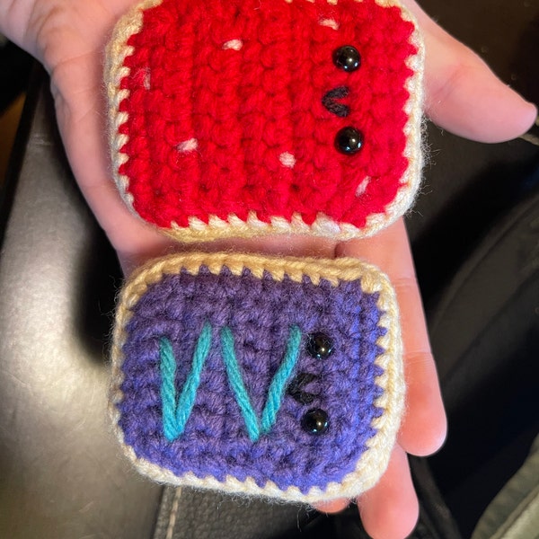 Toaster Pastry Keychain PDF Crochet Pattern - Etsy