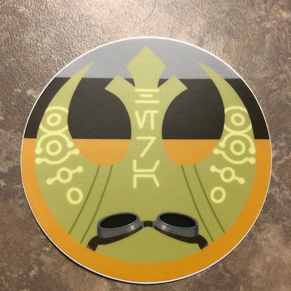 Star Wars Hera Syndulla Inspired Rebel Alliance Symbol Circle Sticker ...