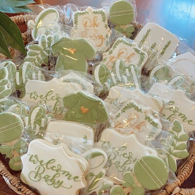 Star Wars Baby Shower Cookie Set/luke/bb8 Droid/lightsaber/rebel ...