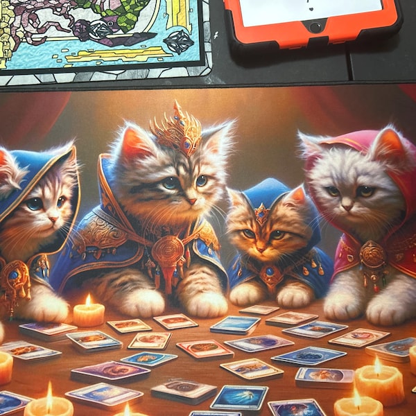 MTG Playmat | 24x14 Inch | the Round Table | Optional Zoning | TCG Play ...