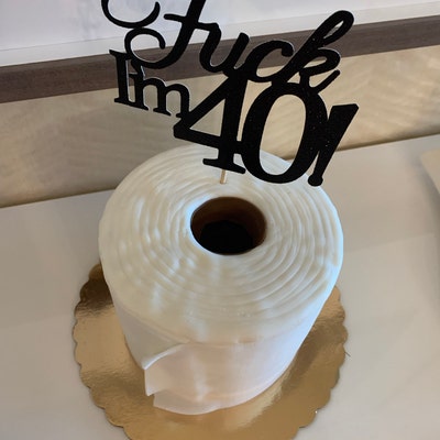 40 Cake Topper 40th Cake Topper 40th Birthday Party Decoration 40th ...