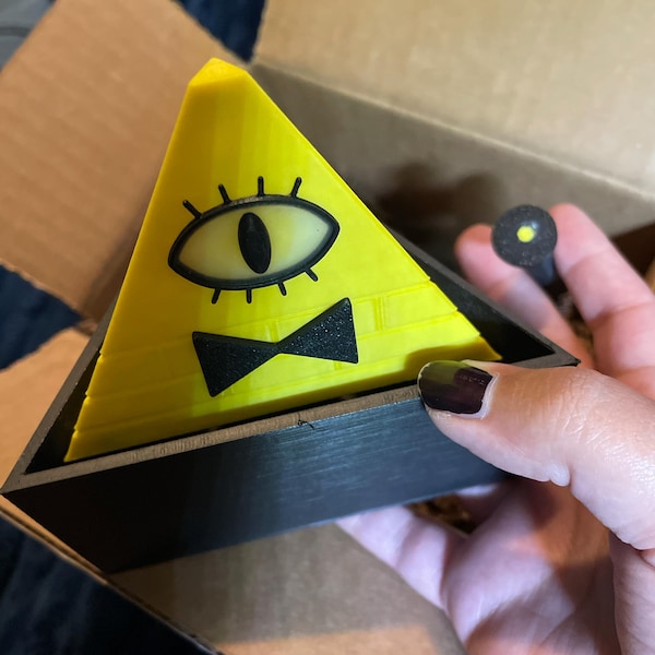 Bill Cipher Desk Figure - Gravity Falls Inspired Decoration - Etsy