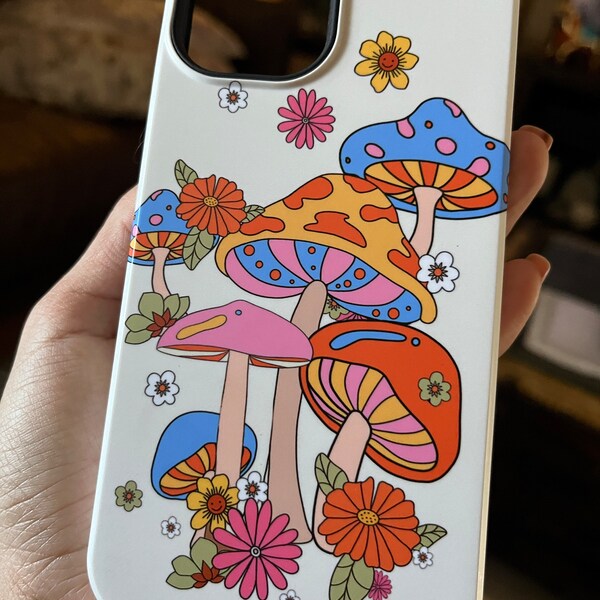 Retro 70s Groovy Phone Case for iPhone 16 15 14 13 12 11 Samsung Galaxy ...