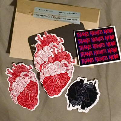 Ramshackle Glory Heart Fist Keep on Loving Sticker waterproof - Etsy