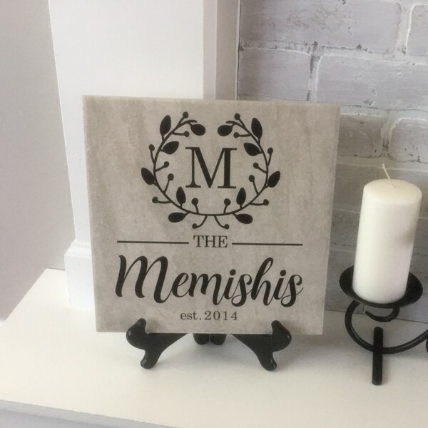 Custom Monogrammed Wedding Gift, Wedding Gift Couple, Bridal Shower ...