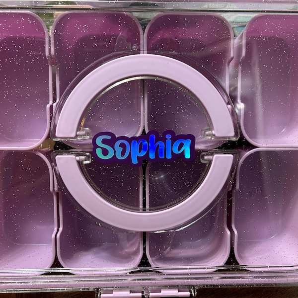 Layered Vinyl Sticker, Name Decal for Tumblers, Name Stickers for ...