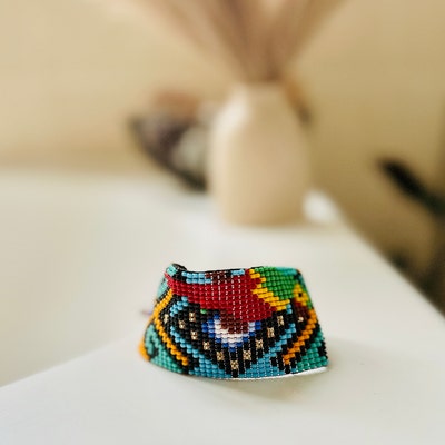 Embera Chami Beaded Bracelet Hand-woven by Women of the Colombian ...