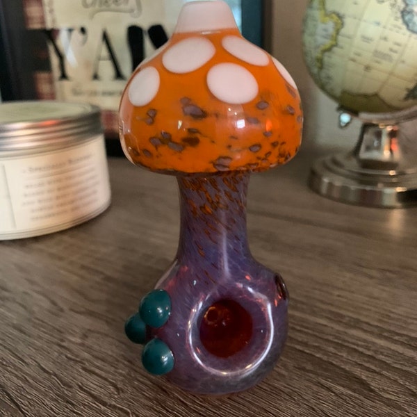 Mushroom Glass Smoking Pipe, Shroom Glass Pipe, Mushroom Pipe, Color ...