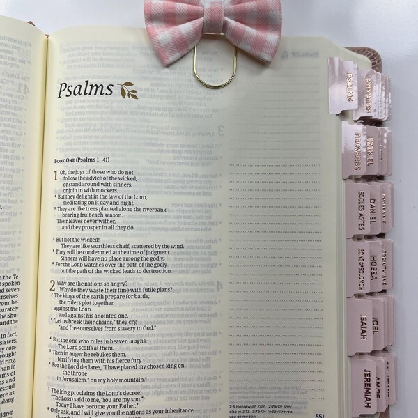 Satin Pink Ribbon Bookmark - Etsy