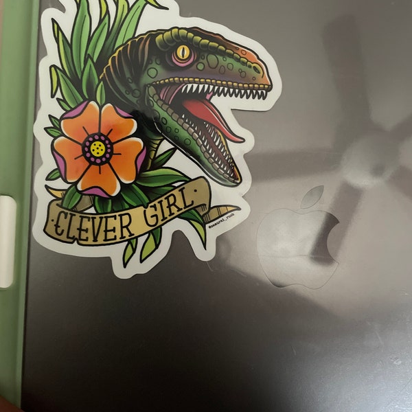 Clever Girl Sticker - Vinyl Sticker - Tattoo Flash - Etsy