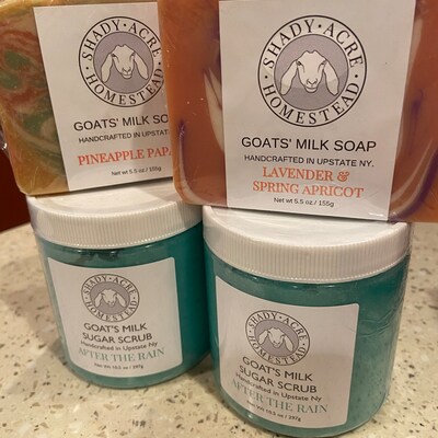 Goat Milk Sugar Scrub 10.5 Oz, Goat Milk Facial Scrub, Goats Milk Body ...