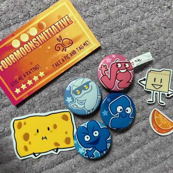 BFB TPOT Two Enamel Pin BFDI - Object Show - Etsy