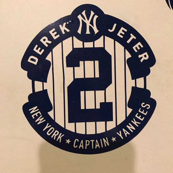 Derek Jeter Yankees Captain Car Decal Laptop Sticker Yankees Home Decor ...