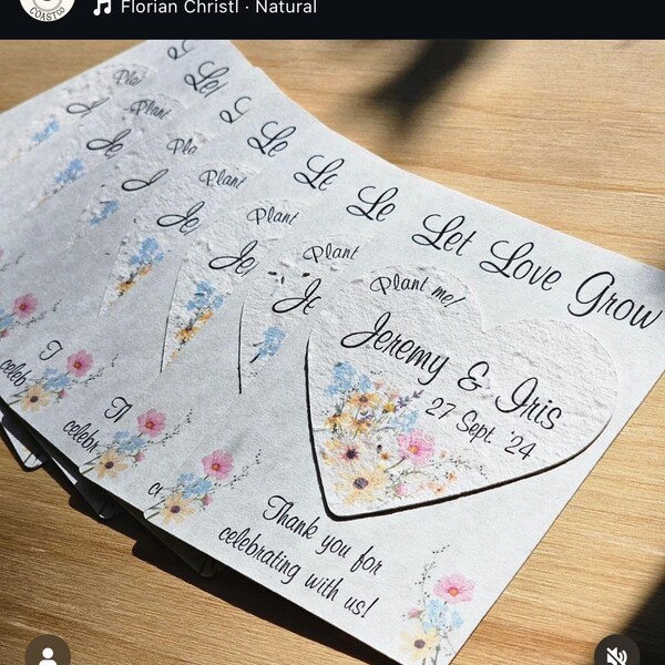 Plantable Herb Seed Paper Sheet Printer Size Herb Seeded Paper ...