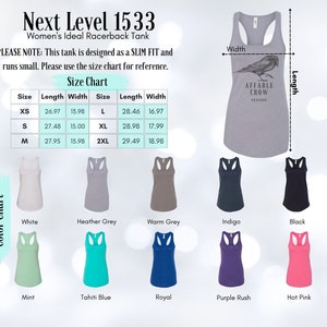 Next Level Size Chart, Next Level Color Chart, Next Level 1533 , Next Level Mockup, Tee Size ...
