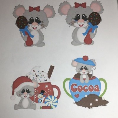 Hot Cocoa Mice Clipart-instant Download-digital Clipart-png Clip Art ...