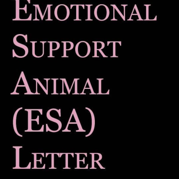 Editable ESA Letter Template – Housing & Travel Accommodations (digital ...