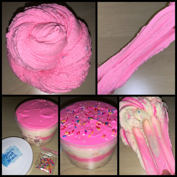 A Slice of Cake Cloud Creme Slime Scented Birthday Cake Kawaii ...