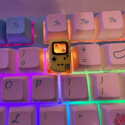 Sparkly Watermelon Pudding Artisan Resin Keycaps, Cute ESC Keys for ...