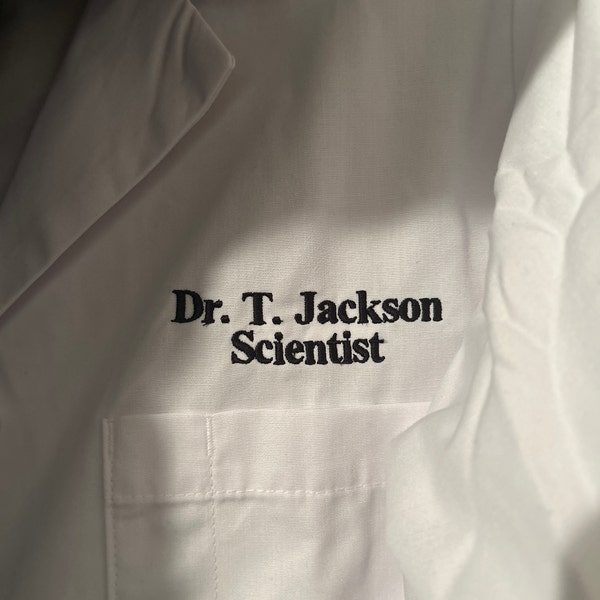 Lab Coats, Embroidered Personalized Lab Coats With Name, Title ...