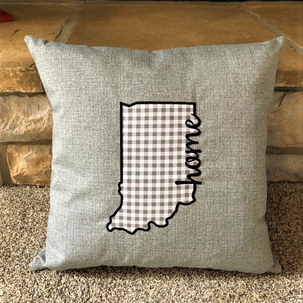 Indiana Home Applique Machine Embroidery Design - 5 Sizes - Instant ...