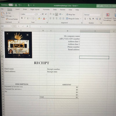 Event Planning Invoice Template and Receipt Template Bundle Editable ...