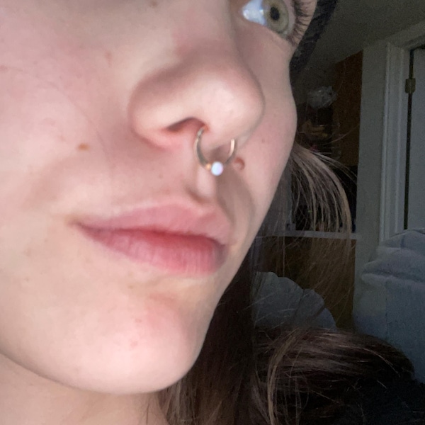 Moonstone Conch Hoop Gold Filled, Conch Ring in 16 Gauge, 18 Gauge, 20 ...