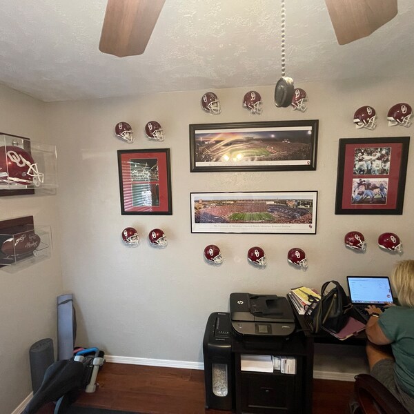 Mini Football Helmet Wall Hanger Mount - Etsy