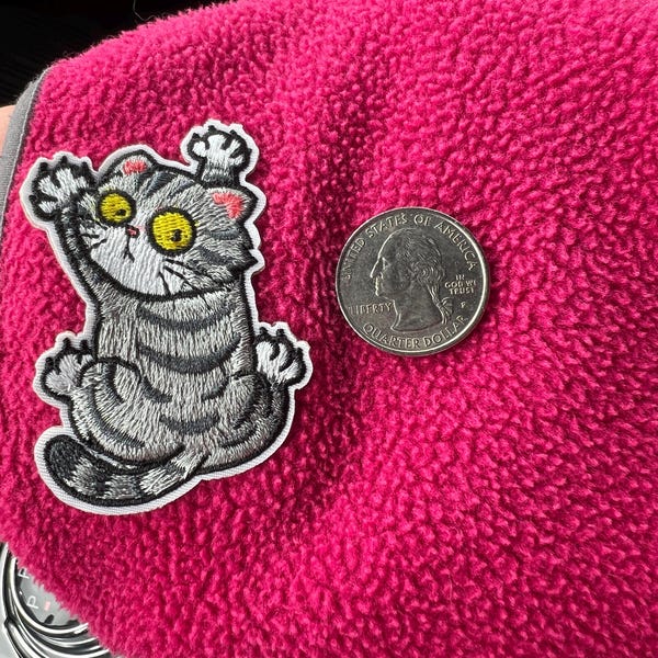 Cat Climbing Patch, Kitty Patch, Cute, Iron on Patch, Embroidered Patch ...